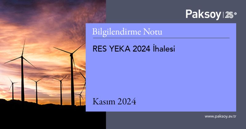 RES YEKA 2024 İhalesi | Paksoy